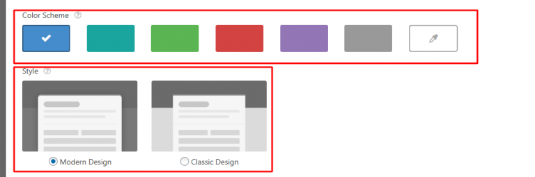 Ορισμός χρωμάτων και στυλ φόρμας – eForms.auth